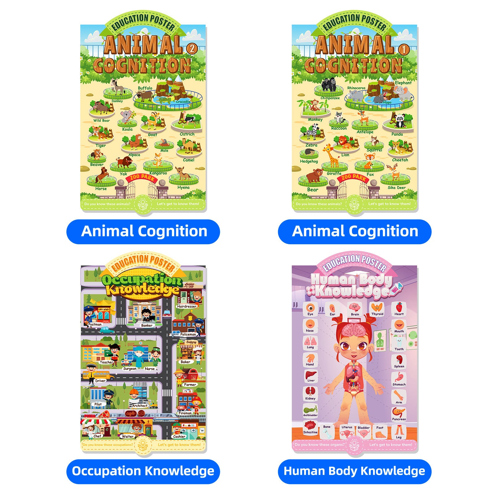 Early Learning Poster Set - Set B – WONDERKIDZ