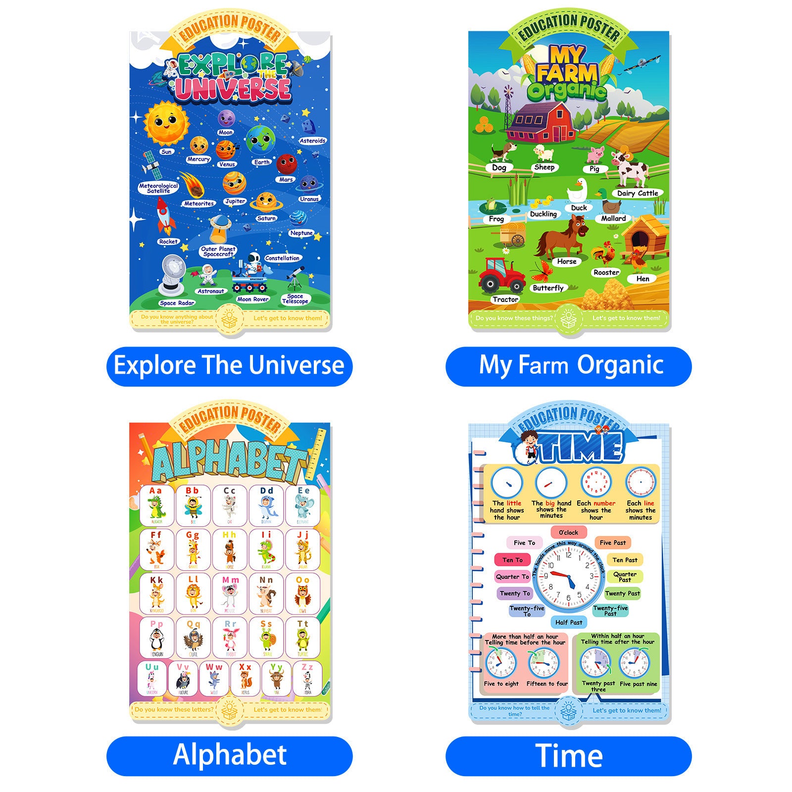 Early Learning Poster Set - Set A – WONDERKIDZ